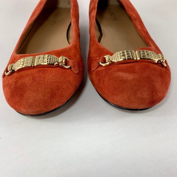 Talbots | Shoes | Womens Talbots Comfortable Suede Leather Burnt Orange ...